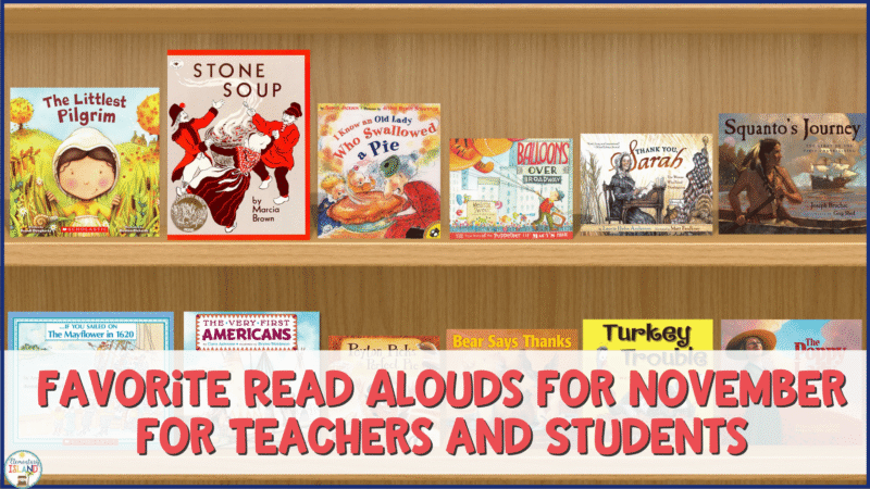 Favorite Read Alouds for November for Teachers and Students ...