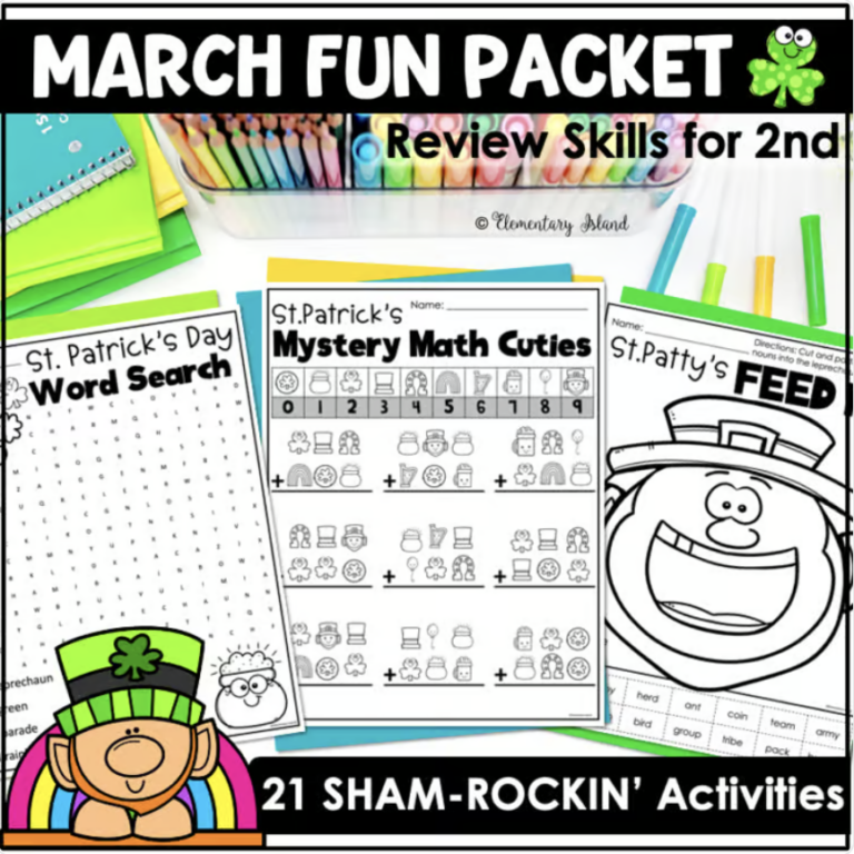 March Activity Packets for Elementary Classrooms That Make Learning Fun ...