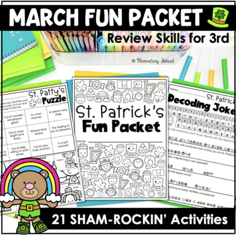 March Activity Packets for Elementary Classrooms That Make Learning Fun ...