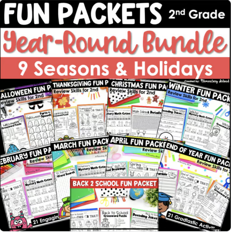 March Activity Packets for Elementary Classrooms That Make Learning Fun ...